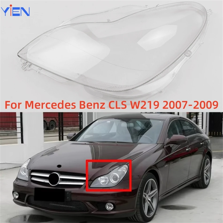 For Mercedes Benz CLS W219 2007 2008 2009 Headlight Glass Cover ...