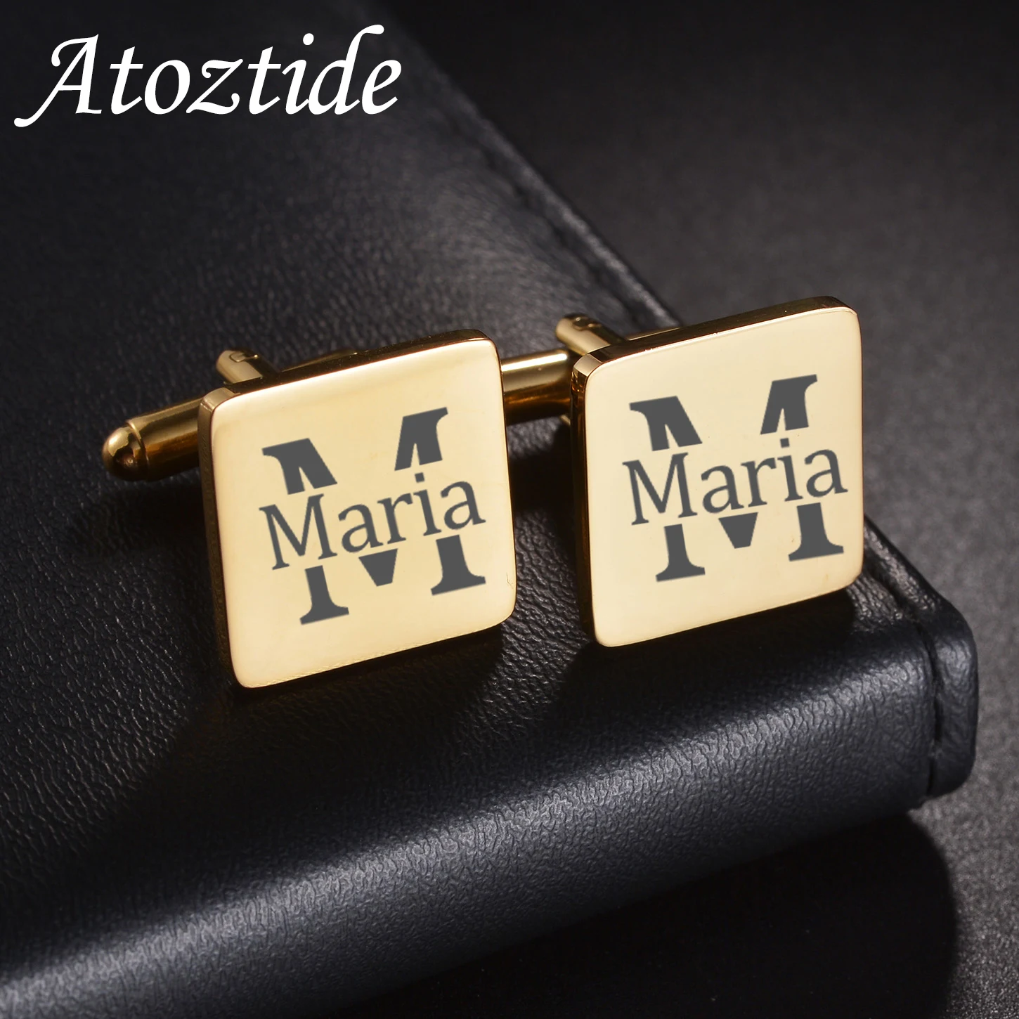 Atoztide-Personalized-Custom-Name-Cufflink-for-Men-Shirt-Cuff-Buttons ...