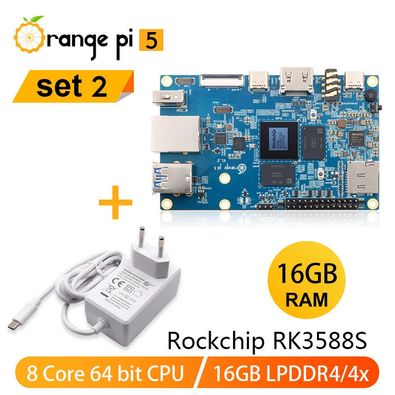 Orange-Pi-5-Power-Supply-Single-Board-Computer-16GB-RAM-RK3588S-PCIE ...