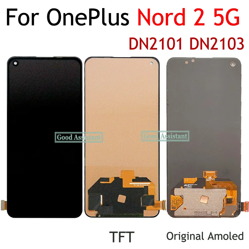 Originele Amoled/Tft 6.43 "Voor Oneplus Nord 2 5G DN2101 DN2103 Lcd ...