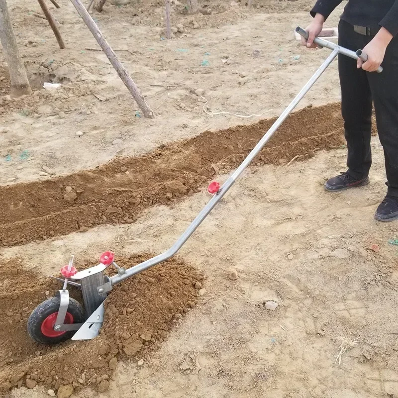 Small agricultural trenching machine, plowing machine, manual household ...