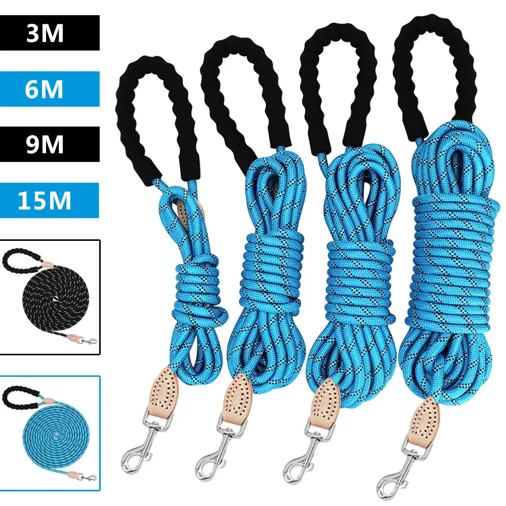 Reflective Nylon Dog Leash Pet Dog Long Tracking Leashes Outdoor Pet ...