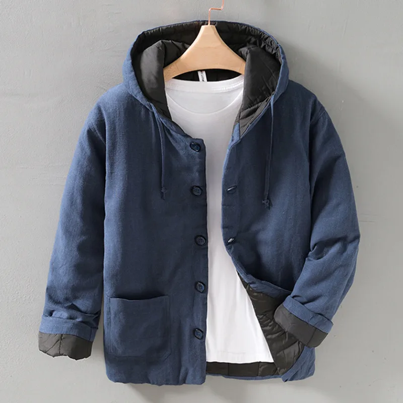 Winter-Chinese-Style-Buckle-Men-Hooded-Warm-Cotton-Padded-Jacket-Casual ...