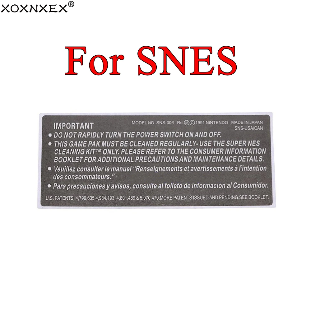 1pcs-Label-Sticker-For-SNES-Cartridge-Game-Card-Black-Housing-Shell ...