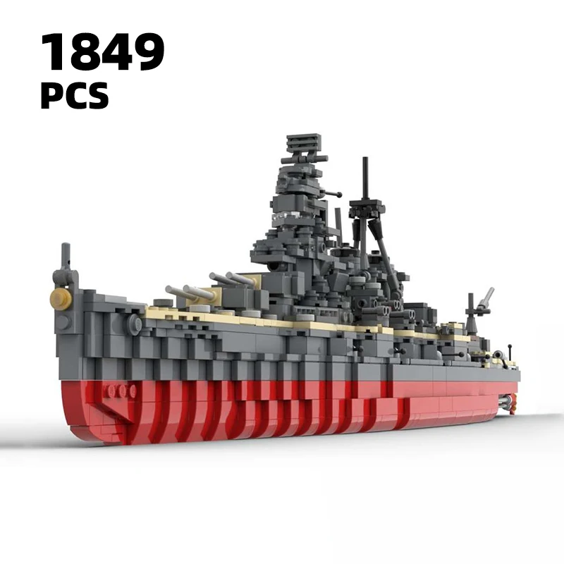 WW2-military-warship-building-block-Fast-battleship-bricks-World-war-2 ...