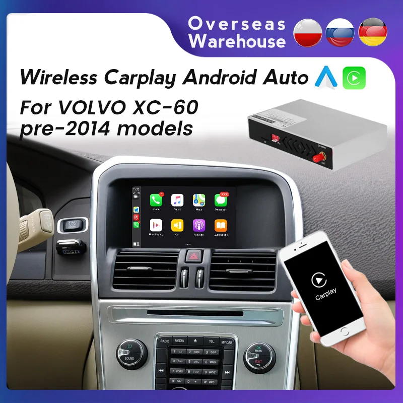 Wireless Apple Carplay For Volvo Xc60 2012 2013 Pre-2014 Models Android Auto Mirror Link Airplay ...