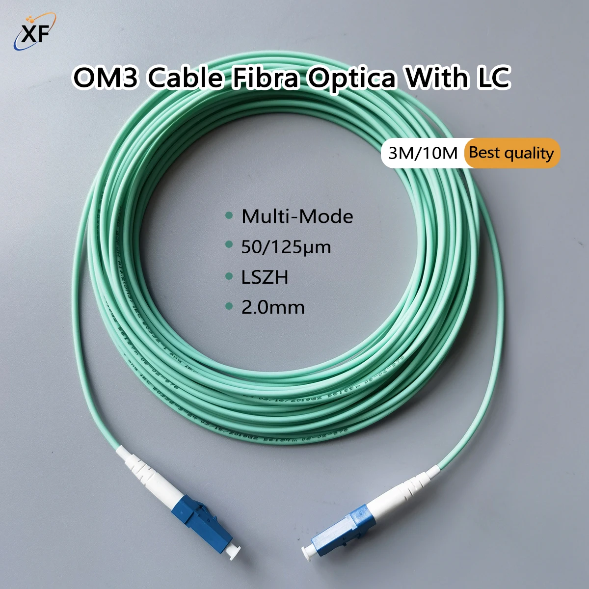 OM3 LC/UPC LC/UPC Fiber Optic Internet Cable 3M/10M 5M LSZH FTTH Multi ...