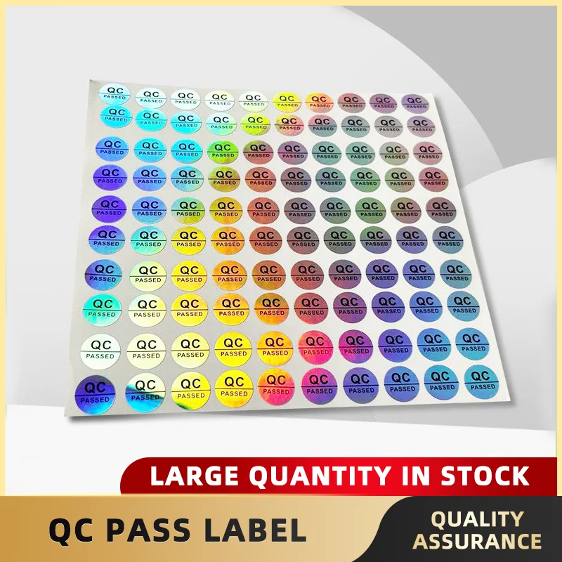 1000pcs-Spot-Supply-QC-PASSED-Hologram-PET-Paper-Label-Product ...