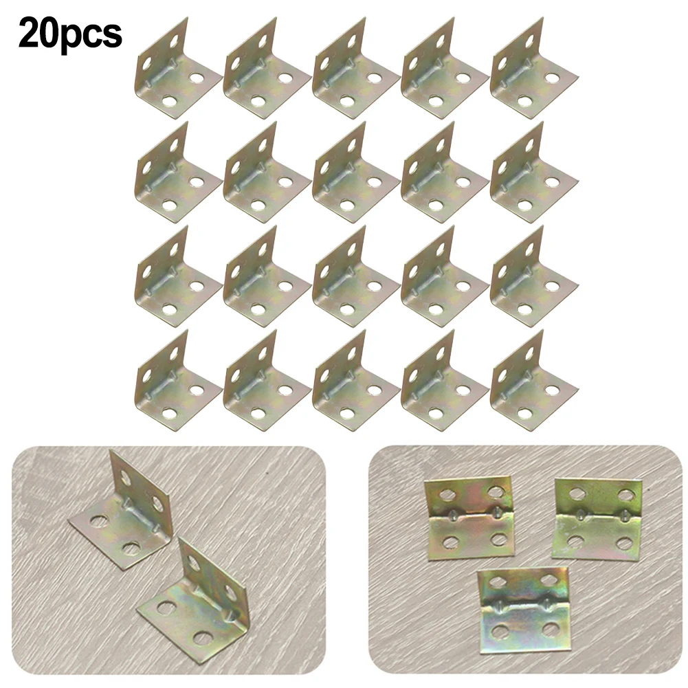 20Pcs-90-Degrees-Angle-Corner-Brackets-Cabinet-Stainless-Steel-Corner ...