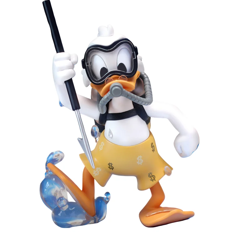 Figura de Pato Donald Scrooge Mcduck buceando YUBINGJIE modelo PVC ...