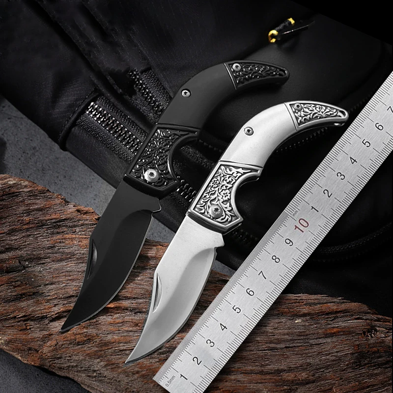 Stainless-Steel-Folding-Blade-Small-Pocketknives-Military-Tactical ...