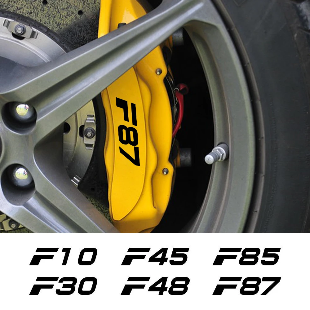 6PCS Car Reflective Decal Brake Caliper Sticker For BMW F30 F20 F10 F31 ...