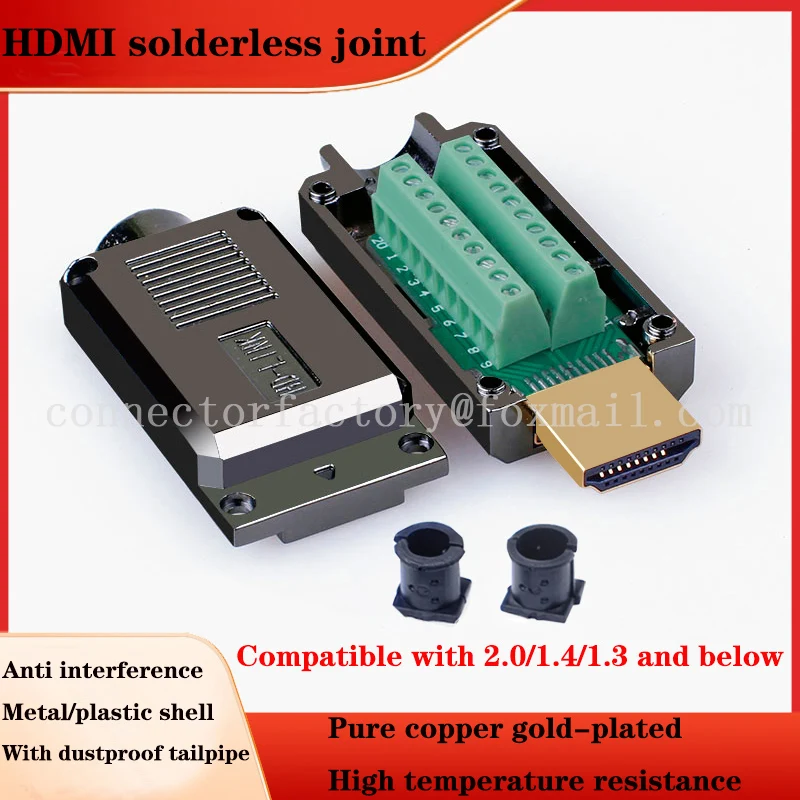 HDMI-Solder-Free-Circuit-Board-Soldering-Male-Head-Solder-Free-Module ...