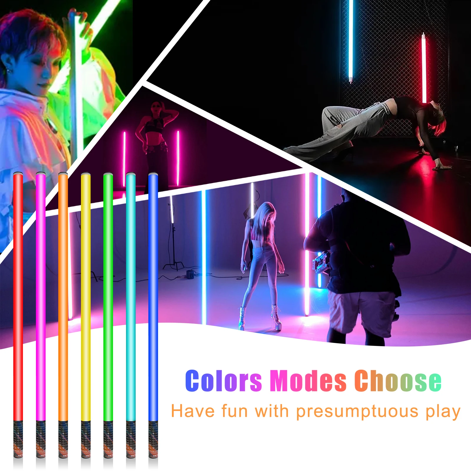 LUXCEO-2PCS-120cm-LED-RGB-Mood-Light-Photography-Background-Atmosphere ...
