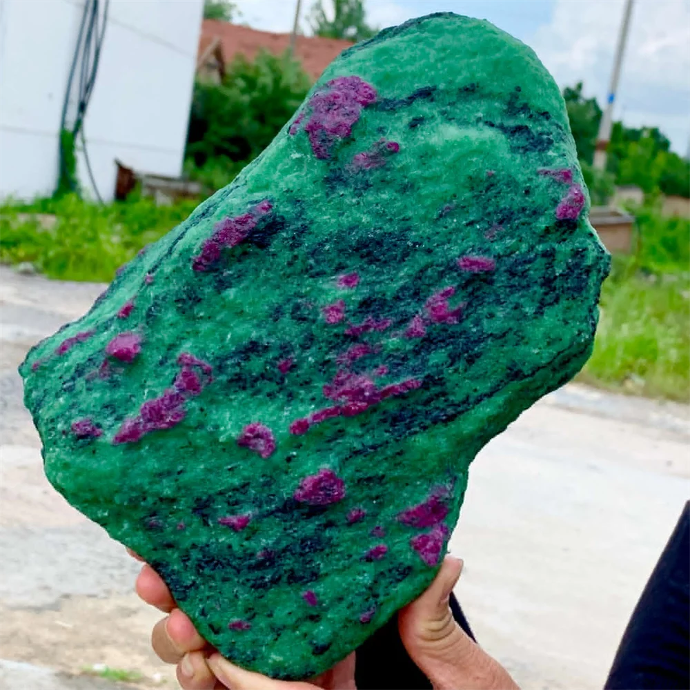 Natural-Raw-Gemstone-Rocks-Ruby-Zoisite-Rough-Crystals-Spiritual ...