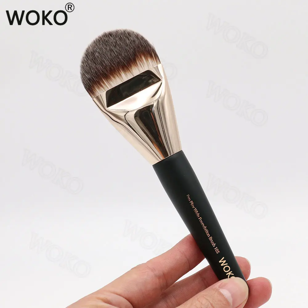 Brocha grande para base de maquillaje, brocha ancha plana para base de ...