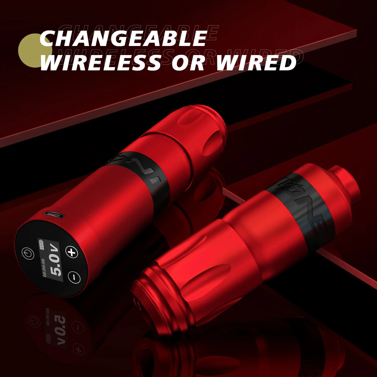 INKONE NARW Touch Screen Tattoo Wireless Tattoo Rotary Machine Coreless ...