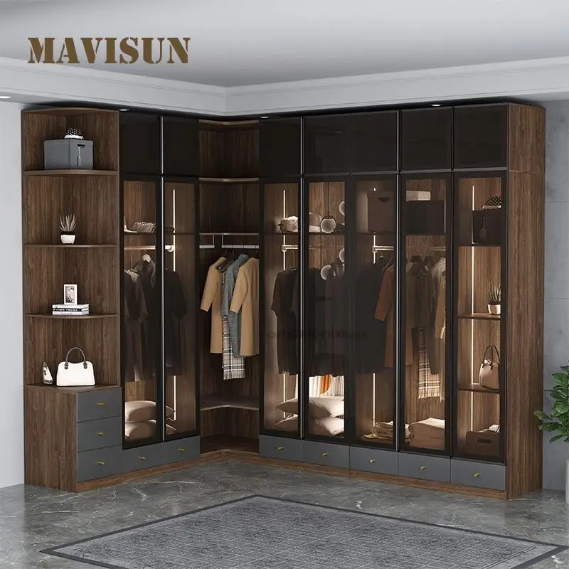 Modern-Minimalist-Glass-Wardrobe-Panel-Assembly-3-door-Smart-Sensor ...