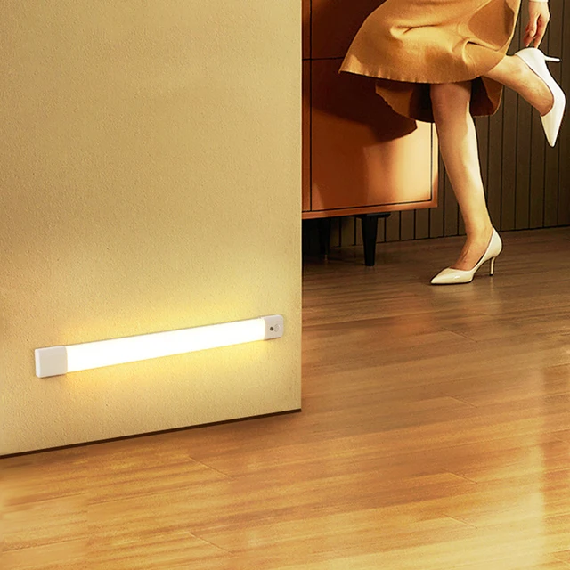 30 Cm-80 Cm Led Ultra Vékony Szalag Indukció Éjszakai Fénymozgás-Érzékelő Újratölthető ...