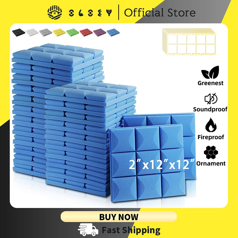 Sound-Proofing-Padding-6-12-24-Pcs-Mushroom-Sound-Proof-Wall-Panels ...