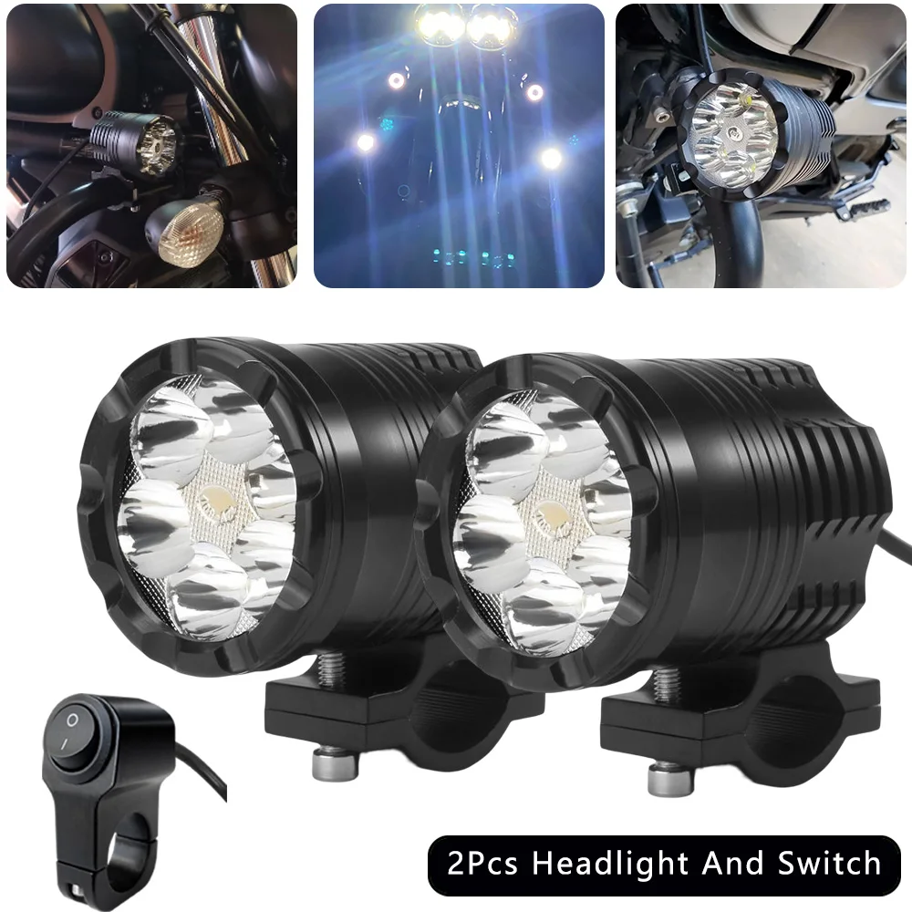 Additional-Led-Motorcycle-Headlight-Fog-Light-Spotlights-For-HONDA ...