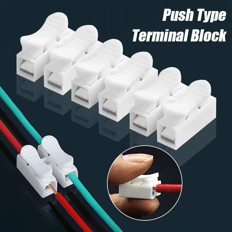 10-30-50-100pcs-Quick-Electric-Cable-Connectors-1P-2P-Cable-Wire ...