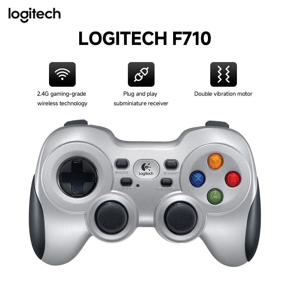 Logitech-F710-Wireless-Gamepad-2-4-GHz-Gaming-grade-with-Double-Vibration-Game-Controller-USB ...