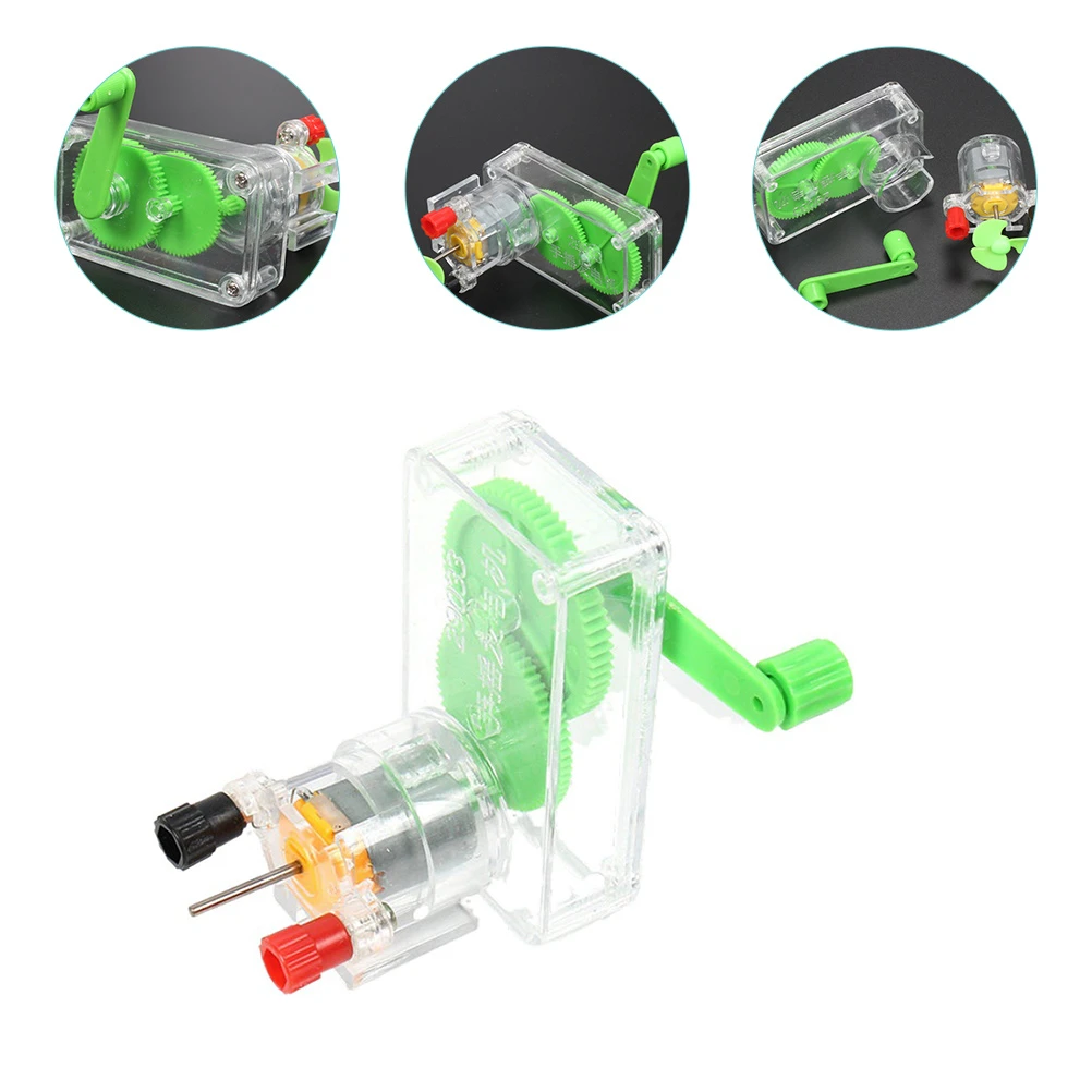 Generator Hand Crank Electricity Toy Diy Experiment Science Emergency ...
