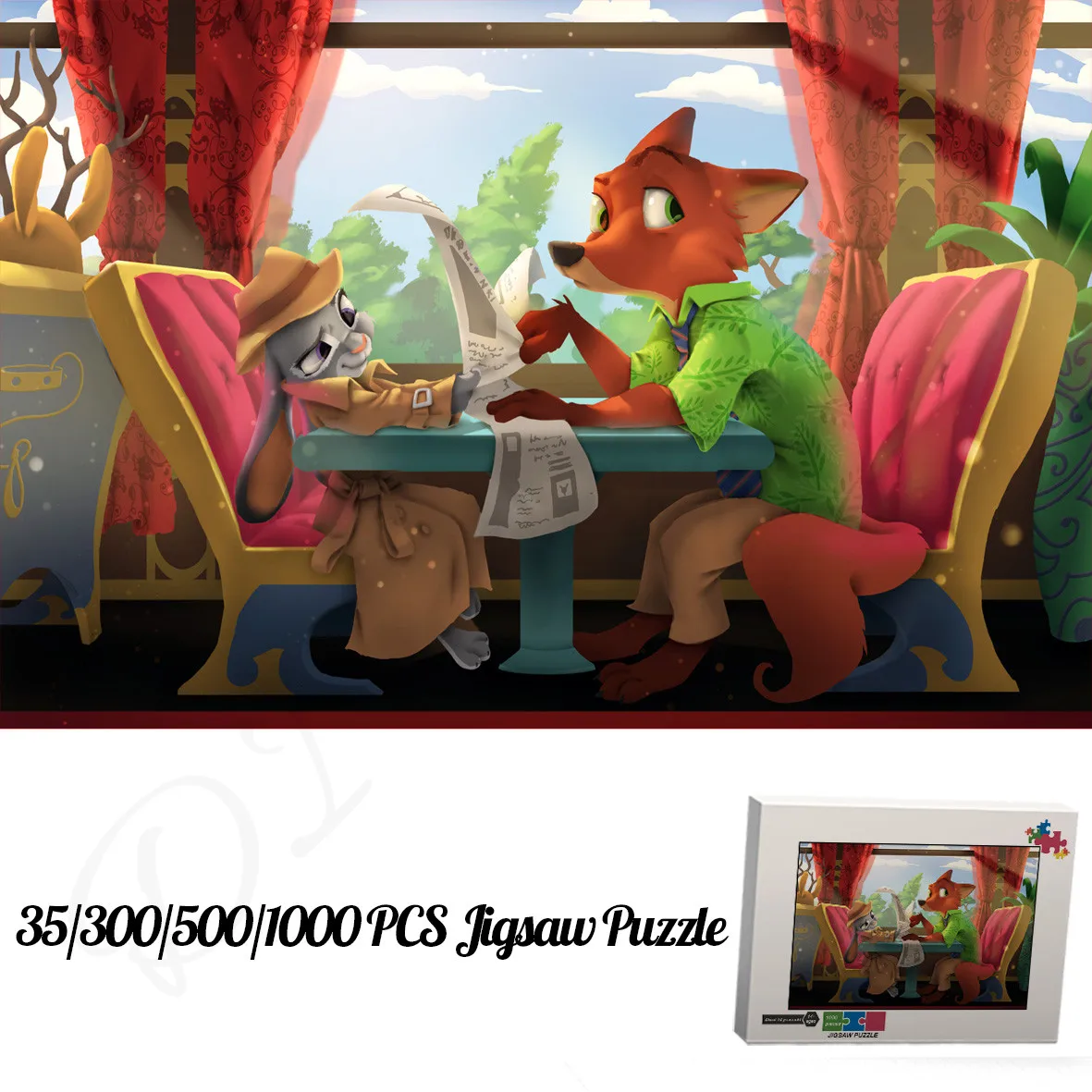 Nick and Judy Puzzles for Kids Disney Animated Zootropolis Cartoon ...