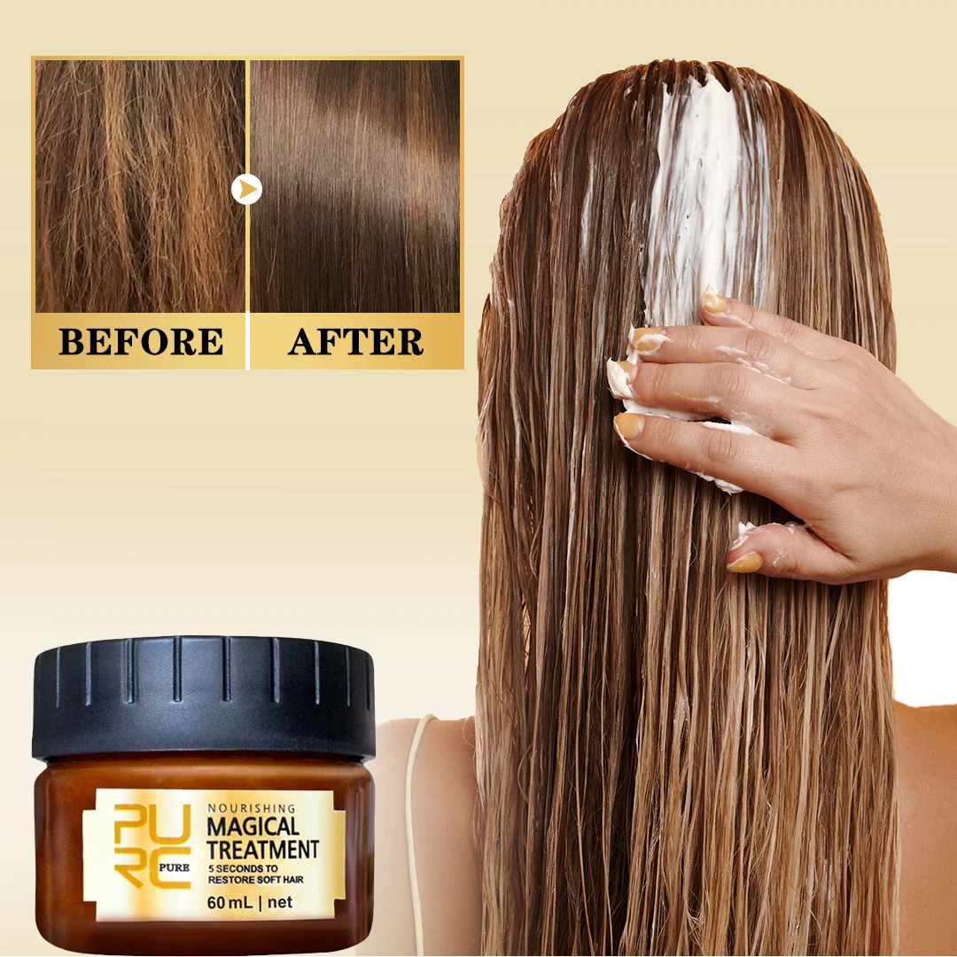 PURC-Magical-Hair-Mask-Argan-Oil-Keratin-Hair-Treatment-Products-Repair ...