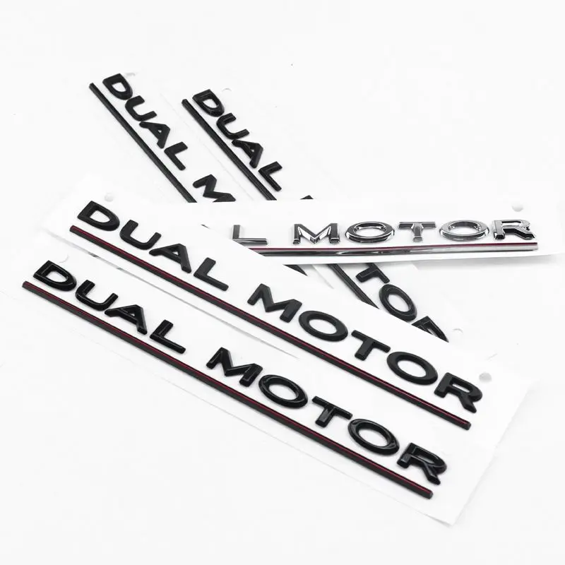 DUAL-MOTOR-Underlined-Letters-Emblem-for-TESLA-Model-3-Y-S-X-Car ...