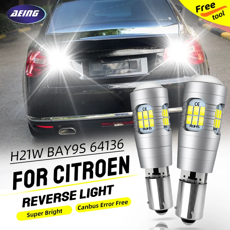 2pcs-H21W-BAY9S-LED-Reverse-Backup-Signal-Lights-Blubs-64136-Canbus ...