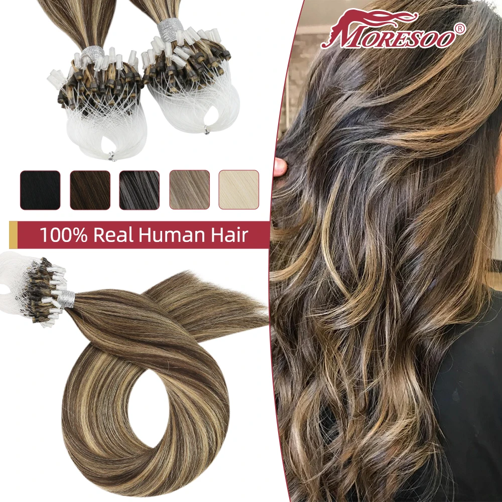 Micro Bead Hair Extensions Human Hair | Micro Ring Hair Extension ...