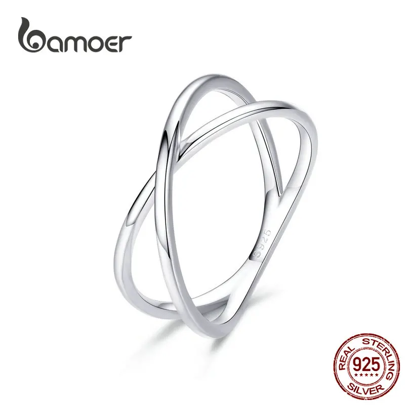 925 Sterling Silver Jewelry Promise Ring | 925 Sterling Silver Rings Women Bamoer - Rings ...