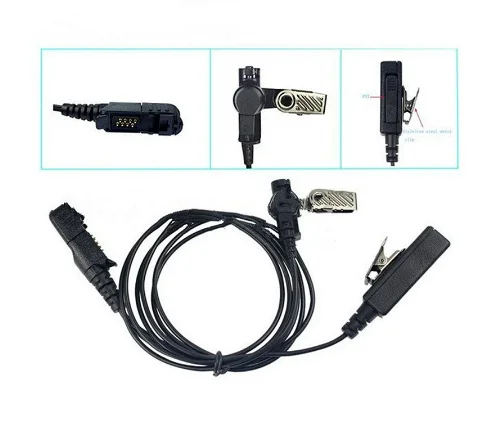Two Way Radio Air Tube Earpiece Headset For Motorola Mototrbo Dp2000 ...