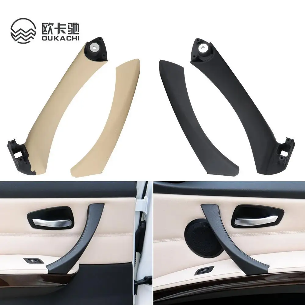 Car-Interior-Door-Pull-Handle-With-Cover-Trim-Replacement-For-BMW-E90-3 ...