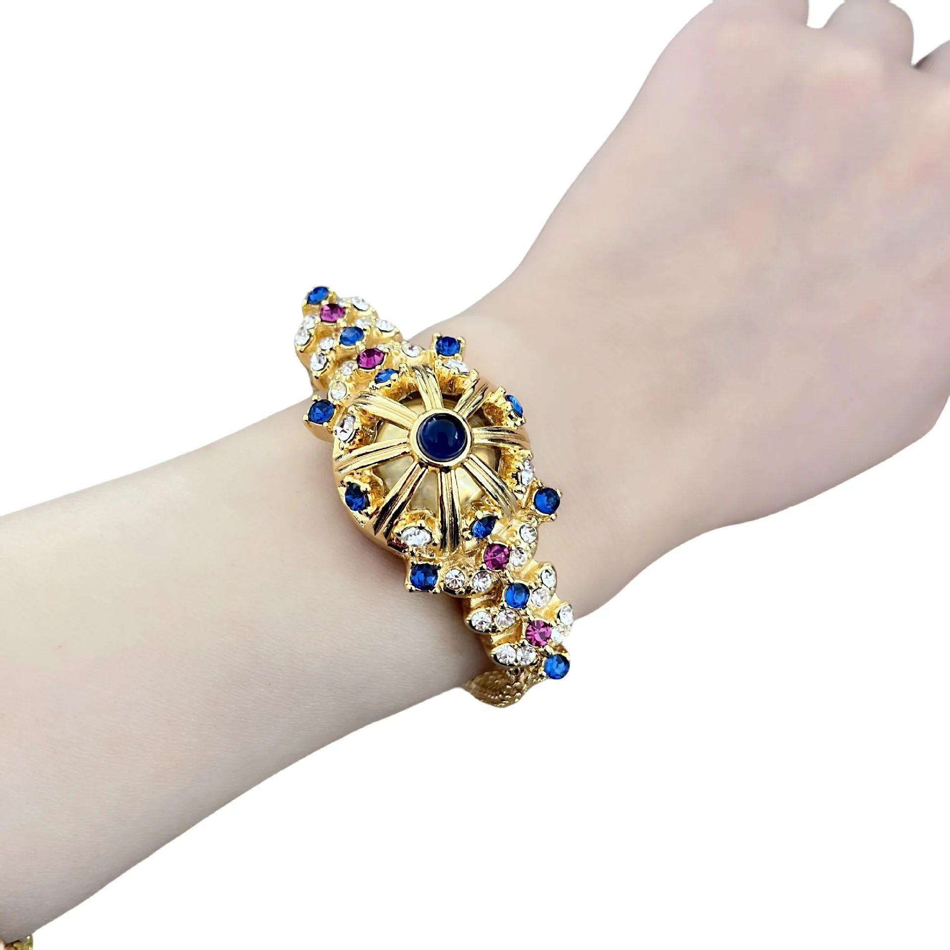 Pulsera-de-cobre-pesado-con-tachuelas-de-diamante-vintage-Medieval-dise ...