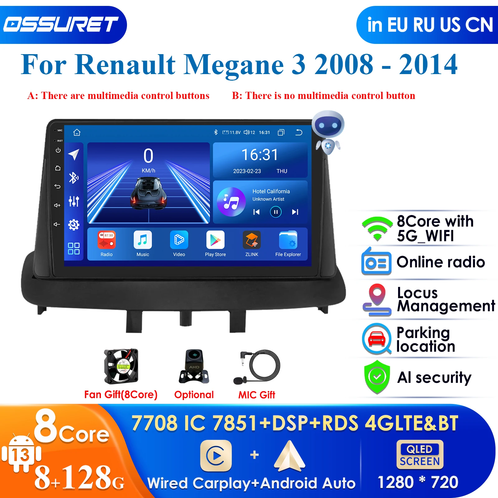 Radio-con-GPS-para-coche-unidad-principal-con-Android-12-2Din-4G-WIFI ...