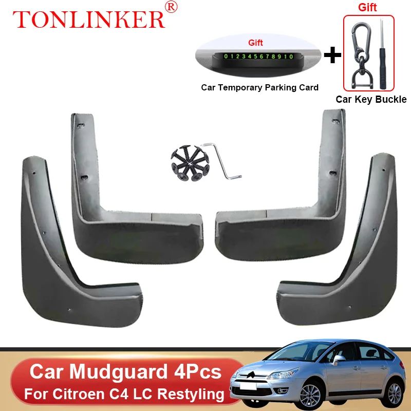 TONLINKER-Car-Mudguard-For-Citroen-C4-Restyling-Hatchback-2008-2009 ...