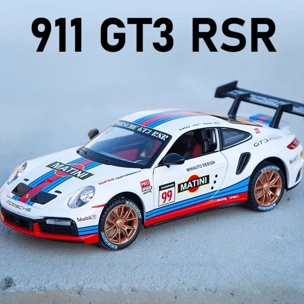 1:24 911 GT3 RSR Panamera Sports Car Model Toy Doors Opened Metal ...