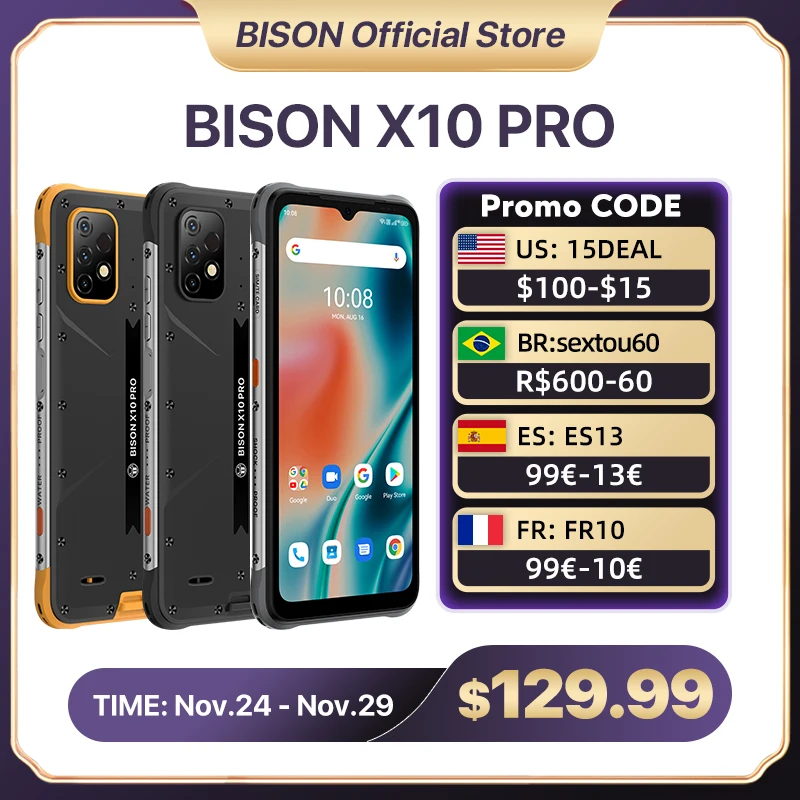 UMIDIGI teléfono inteligente BISON X10 Pro, versión Global, 4GB RAM ...