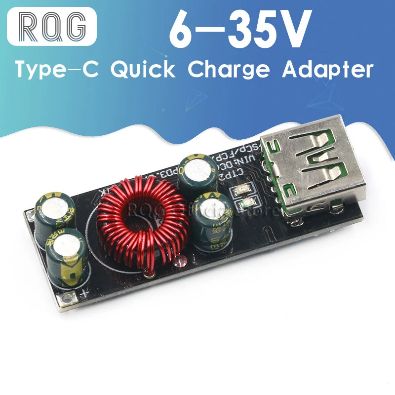 Qc4.0 Qc3.0 Usb Type-c Mobile Phone Quick Charge Adapter 6 -35v Step Down Buck Boost Module For ...