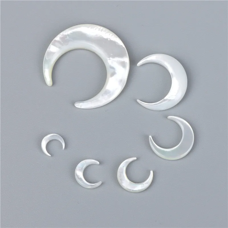 Nat-rliche-Mutter-der-Perle-Charme-Meer-Shell-Perlen-Mond-Wei-Schwarz ...