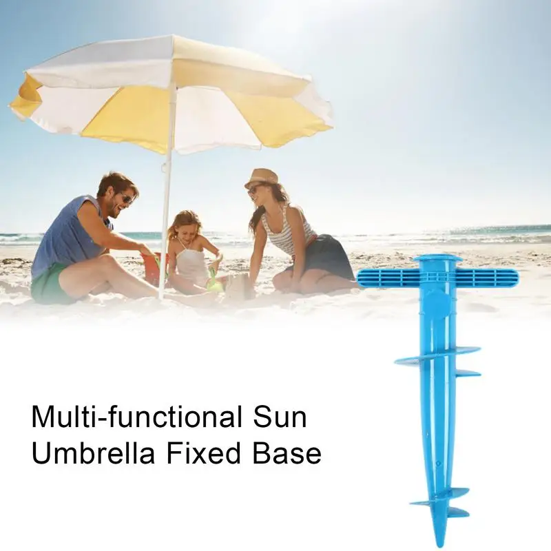 Umbrella-Base-Adjustable-Plastic-Sun-Beach-Patio-Umbrella-Sand-Ground ...