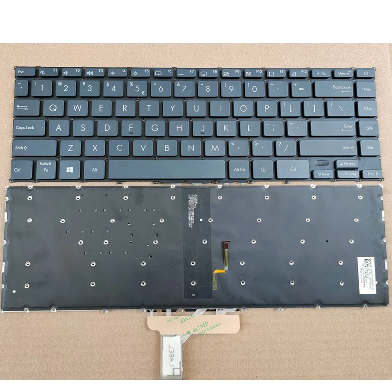 Backlit-US-Laptop-Keyboard-FOR-Asus-ZenBook-13s-UX325-U3700-U3700J ...