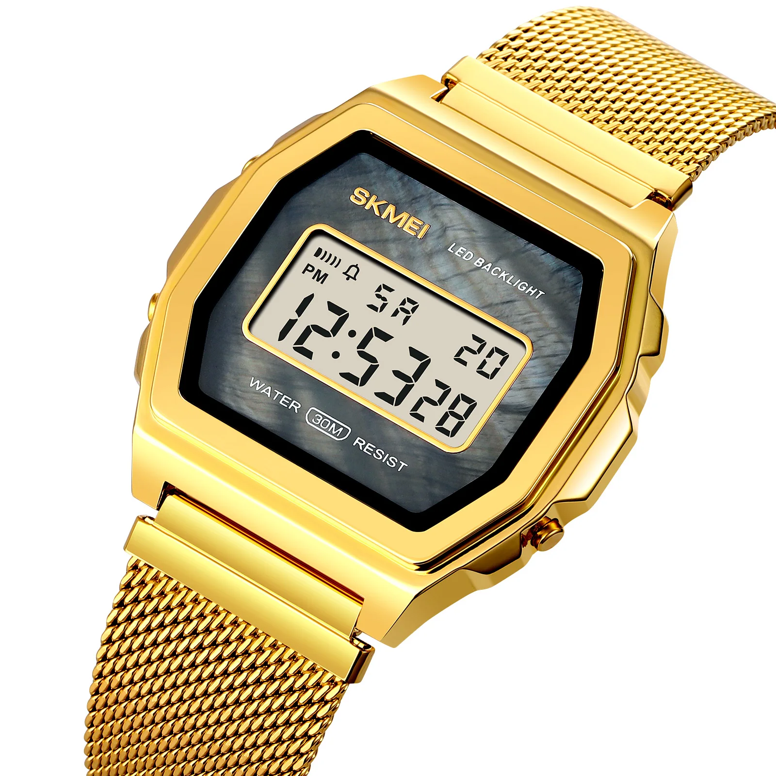SKMEI-Vintage-Trend-Metal-Small-Square-Watch-Fashion-Shell-Face-Dial ...