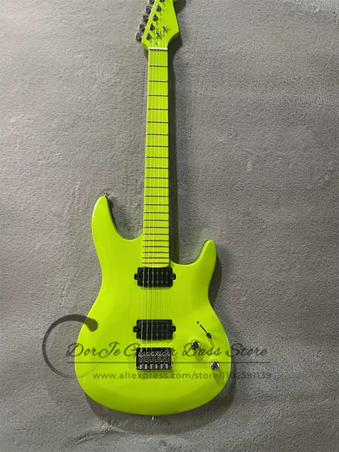 Neon Green Electric Guitar