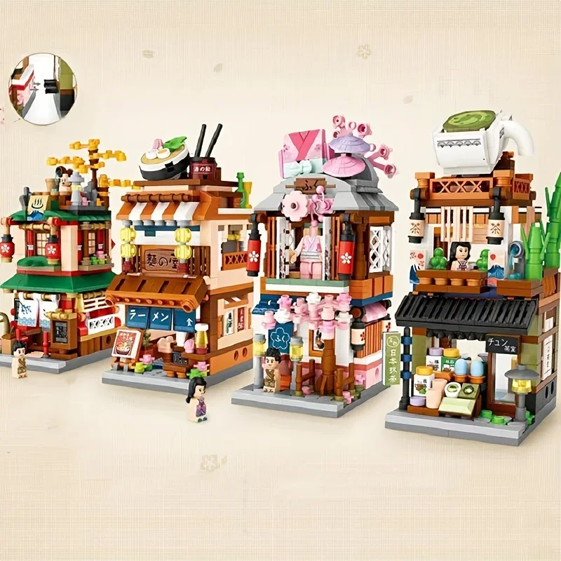 Japanese-Street-View-Building-Blocks-Mini-DIY-Bricks-Building-Model ...