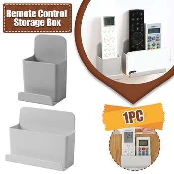 Remote Control Storage Box Mobile Phone Storage Rack Home Wall Mounted ...