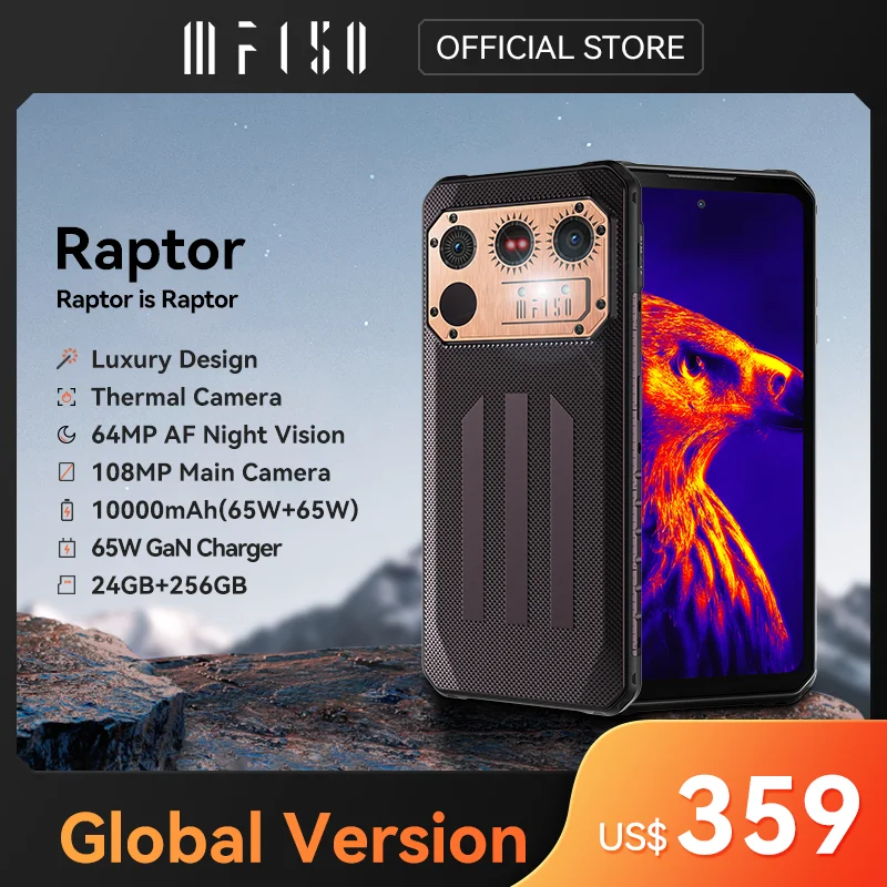 IIIF150-Raptor-tel-fono-inteligente-resistente-dispositivo-con-imagen-t-rmica-de-6-8-pulgadas ...